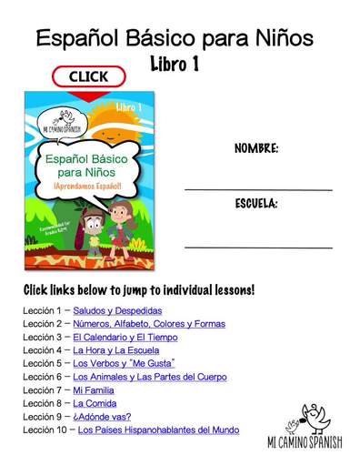 Spanish Greetings & Goodbyes (Book 1, Lesson 1) by Mi Camino Spanish