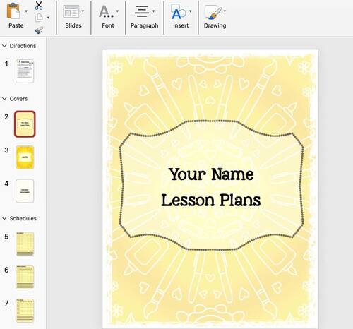 High School Art Organization System for Attendance, Sub Notes ...