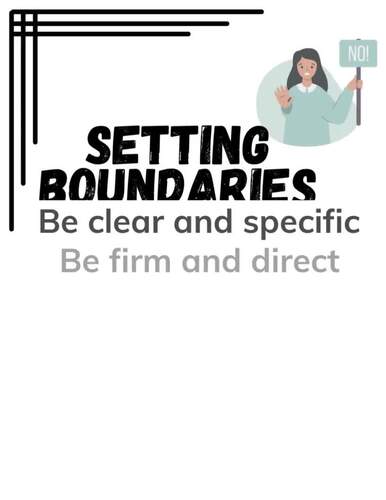 Boundaries and Youth Safety Visual Handout Bundle by Miss Ayla Helps