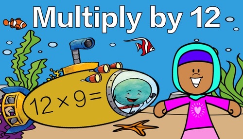 Multiply by 12: Under the Sea Math Brain Break by Move and Groove Math