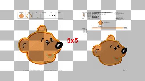 Bear in the Big Blue House Ojo Head Filled Design - Instant Download by ...