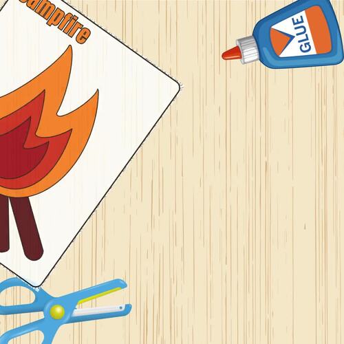 Campfire Craft Template-Camping Theme Activity-Native American Cut ...
