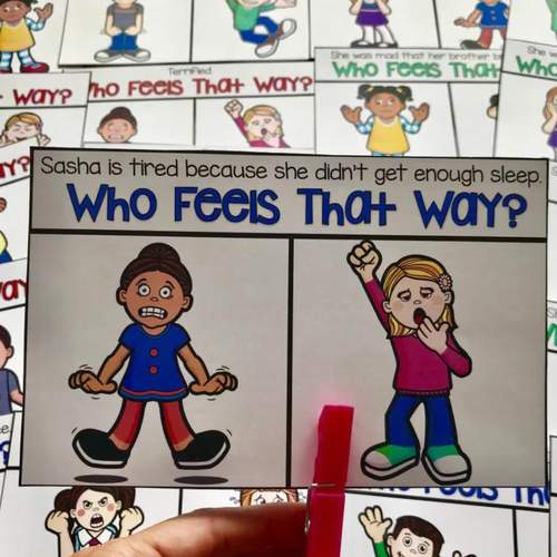 Identifying Emotions Task Cards by File Folder Heaven | TPT