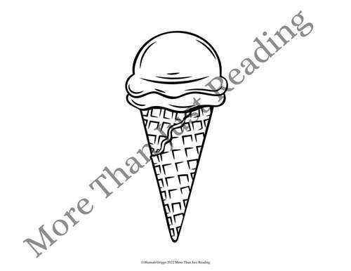 Summer Treats Coloring Pages by More Than Just Reading | TPT