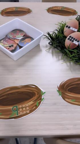 Eggs & Nests Matching Numbers to Quantities Game | Numbers & Sets ...