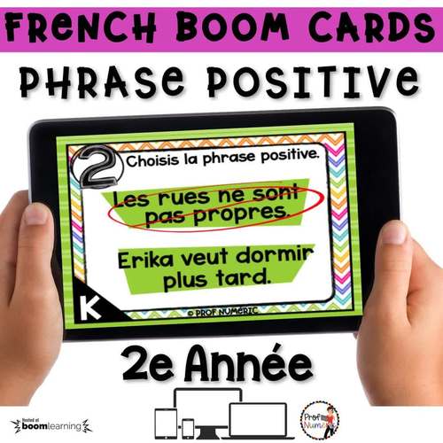 Digital French Distance Learning Boom Cards - Grammaire -2e année - BUNDLE