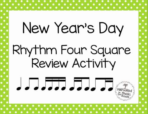 New Year's Day Rhythm & Treble Clef Bundle for Google Sheets™ & Google ...