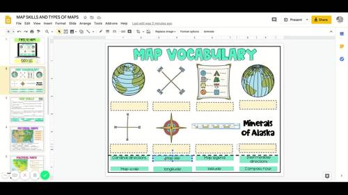 Types of Maps & Map Skills Pack - Digital Using Google Slides Distance ...