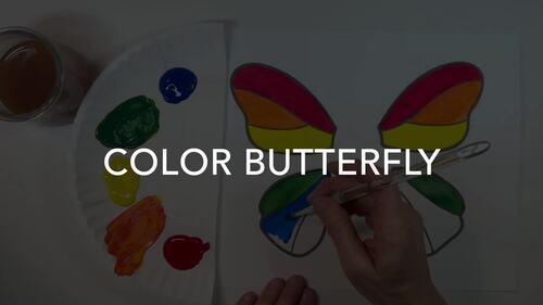 Color Wheel Butterfly Spring Art Project Puppet|Color Mixing|Warm Cool ...