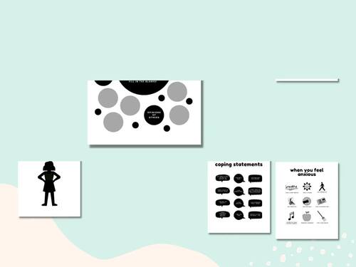 Teen Anxiety Workbook, Mental Health, Coping Skills, Therapy Tools, CBT