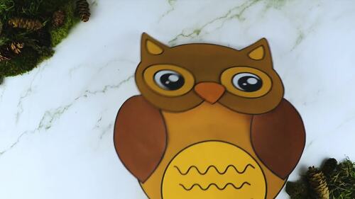 Owl Paper Bag Puppet Craft | Woodland Animal Printable for Preschool ...