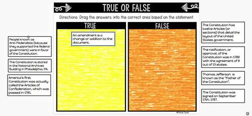 U.S. Constitution DIGITAL Interactive Notebook | Choice Board | Civics