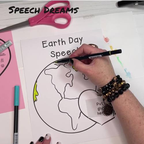 Earth Day Speech Therapy Craft: Associations Syllable Words and more