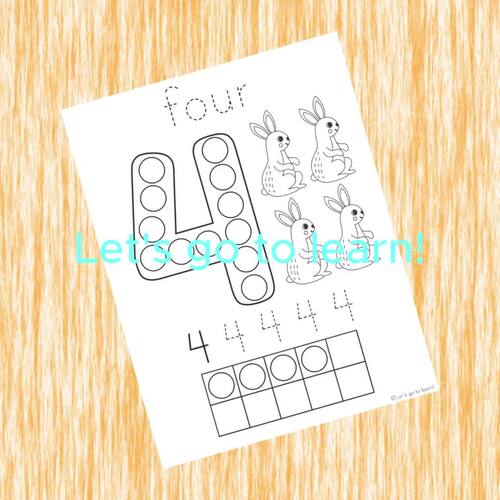 Number Do a Dot Worksheets, Number Recognition, Tracing, Counting, Dot ...