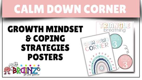Calm Down Poster Kit: Identify Emotions, Regulation, Breathing ...