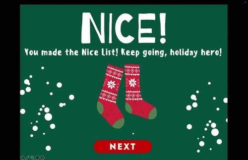 Naughty or Nice Holiday Fractions Multiplication Christmas Math Games ...