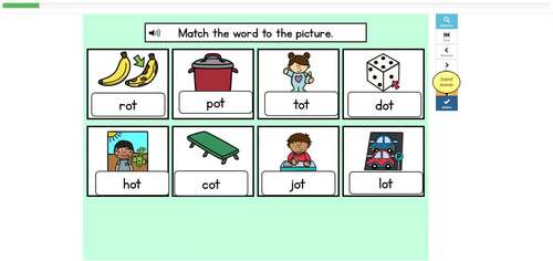 ot Word Family Decoding, Encoding, Fluency, and Comprehension Boom™ Cards