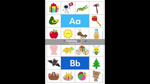 Beginning Sounds PEG CARDS l Australian Spelling A4 Paper Printing