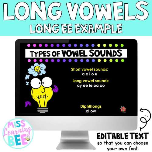 Long Vowel Powerpoint | Long E Vowel Team by Miss Learning Bee | TpT