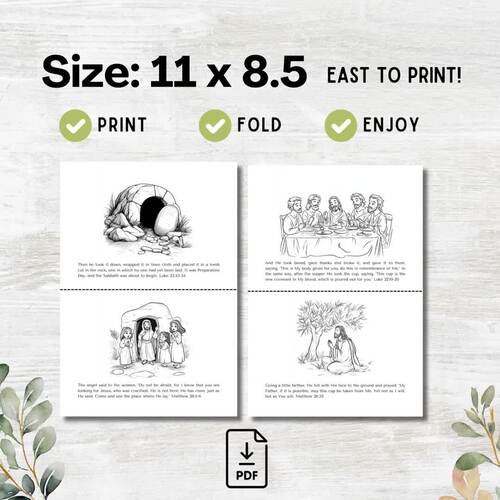The Good News Coloring Book for Kids, Bible Coloring Pages, For Homeschool