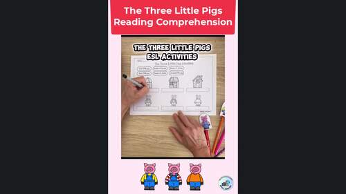 Three Little Pigs | ESL Reading Comprehension Book & Activities for ...