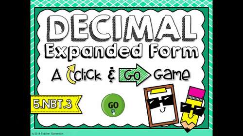 Decimal Expanded Form Powerpoint Game by Teacher Gameroom | TPT