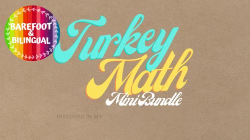 Thanksgiving Math Clipart | Turkey Math Manipulative Clipart Mini Bundle