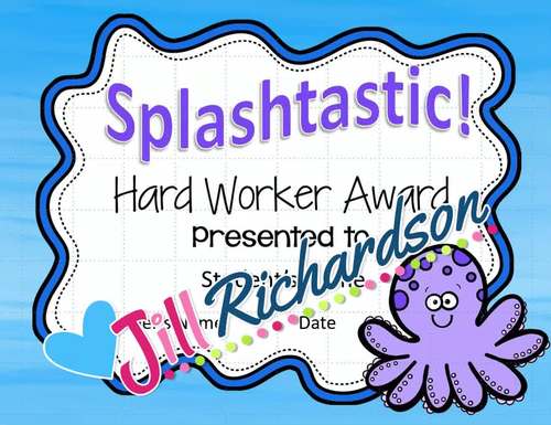 EDITABLE Class Superlatives End of Year Awards - OCEAN THEMED | TPT