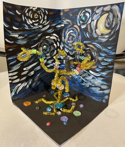 Gustav Klimt Meets Vincent Van Gogh - Tree of Life Project by Library Arts
