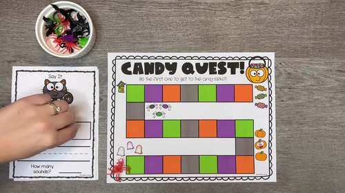 Halloween Activities Science of Reading Phonological Awareness Game
