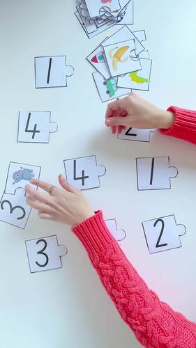 Counting syllables puzzle- Kindergarten phonological awareness activity ...