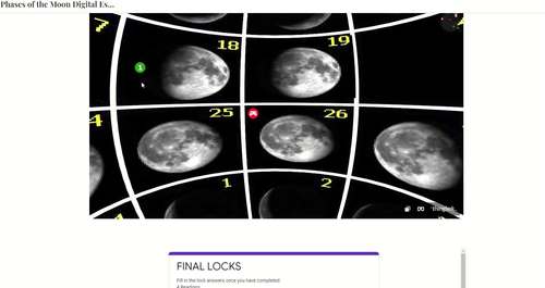 Phases of the Moon DIGITAL ESCAPE ROOM for Google Drive® by Think Tank