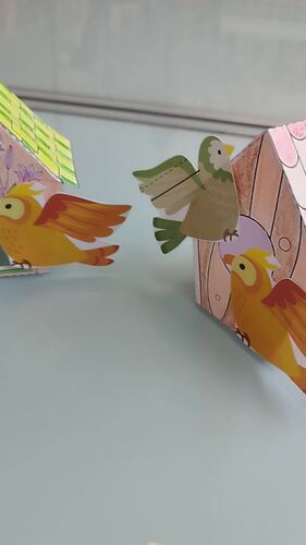 3d Bird House Printable Craft & Bird Coloring Pages by Red Ted Art