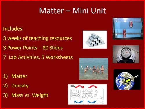 Matter Mini Unit Bundle - Lessons, Laboratory Activities & Assessments