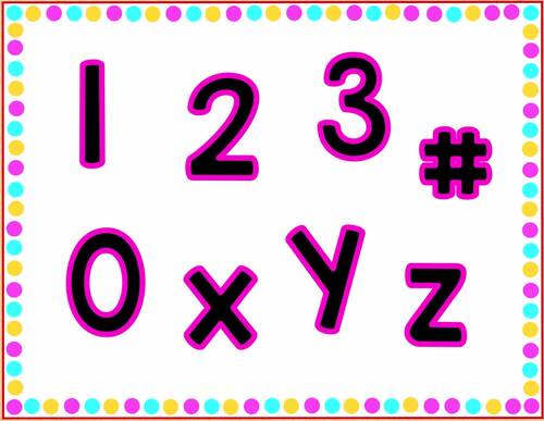 Printable Black and Bright Bulletin Board Letters, Editable Alphabet ...