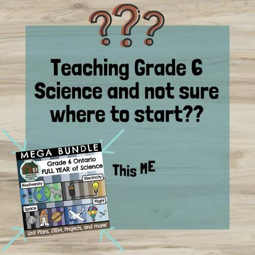 Grade 6 Ontario Science Mega Bundle (FULL YEAR) by Teacher Resource Cabin