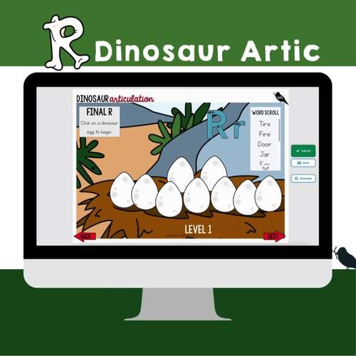R Articulation & Gliding: Dinosaur Speech Therapy (Boom™ Cards ...