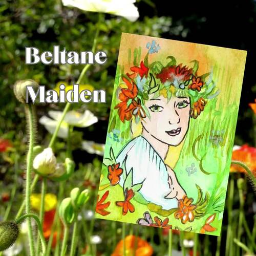 Beltane Maiden Fantasy and Whimsical Watercolor Classroom Decor, Clip Art