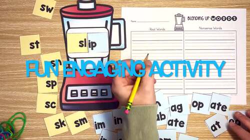 S Blend Worksheets sc sk sl sm sn sp st sw by Kiddie Concepts | TPT