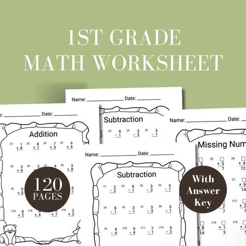 1st Grade Math Fact Fluency | Addition, Subtraction, Missing Addend ...