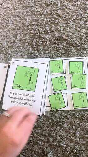 LIKE Visual Communication Mini Book | Adapted Books AAC by Lenidrik Studios