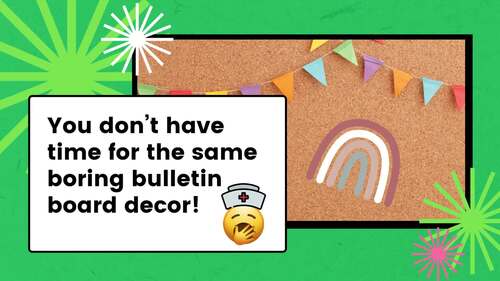 School Nurse Spring Bulletin Board, Teacher Classroom Spring Health ...