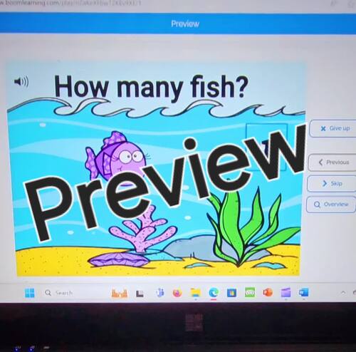 Errorless Number Recognition-Fish Printables + Boom Cards by Media Mamaw