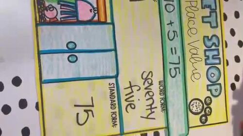 Pet Shop Math Place Value Craft by The Teaching Diva Corner | TPT