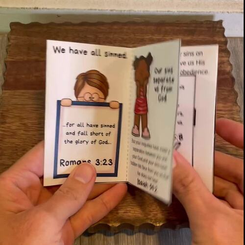 "How Can I Get to Know God?" Mini Book Salvation Craft with Bible Verses