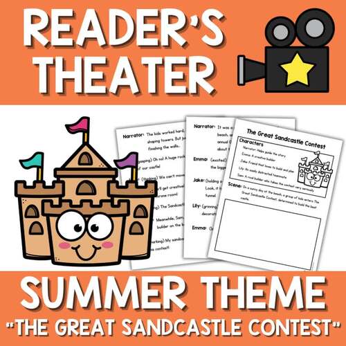 Summer Theme Readers Theater | The Great Sandcastle Contest Skit Play ...
