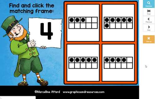 ST PATRICKS DAY ACTIVITIES KINDERGARTEN MATH COUNTING TO 20 BOOM CARDS ...