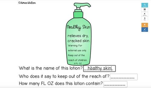 Life Skills Reading Comprehension in Activities of Daily Living Boom Cards™