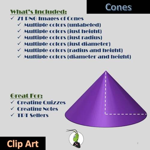 Geometry Clipart 3d Shapes Cones for Commercial Use by Grasshopper ...