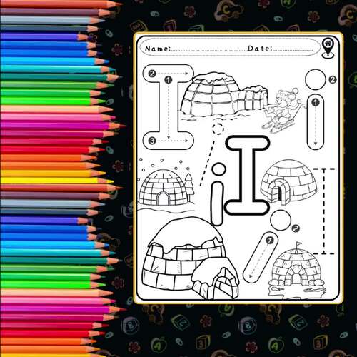 Alphabet Coloring Pages A-Z | Tracing & Letter Recognition Workbook ...